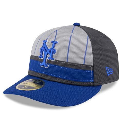 Mens New Era Grayroyal New York Mets 2025 Batting Practice Low