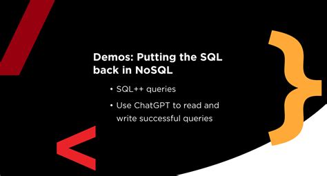 Videos Putting The SQL Back Into NoSQL The Couchbase Blog