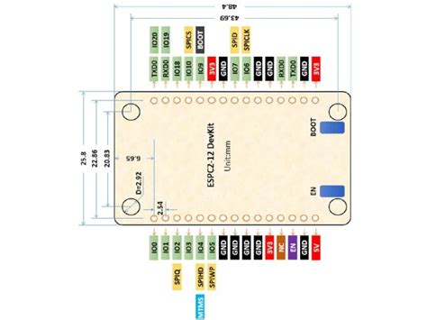 NodeMCU ESP32 NodeMCU32 ESP32 C2 ESP8684 2MB CH340 30pin PCB Antenna USB C TavIR WebShop
