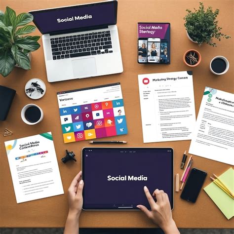 Modern Social Media Images Showcasing Digital Marketing Premium Ai