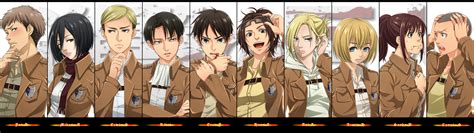 Attack On Titan Hd Wallpaper Main Characters By Masami Chie