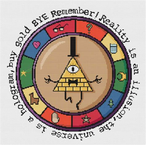 Gravity Falls Bill Cypher Summoning Circle In Color Etsy De