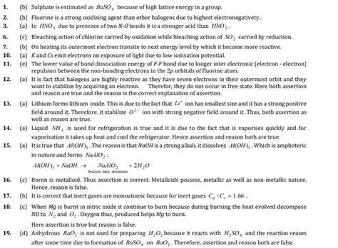 Chemistrixx Assertion And Reason Jee Neet