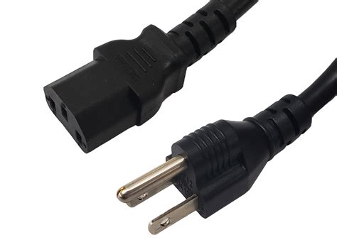 Nema 5 15p To Iec C13 Power Cable With Onoff Switch Sjt Jacket