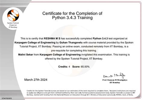 M S Reshma On Linkedin Pythonlearning Kce Iitbombay