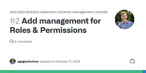 Add Management For Roles And Permissions · Issue 2 · Rezo Labsdirectus