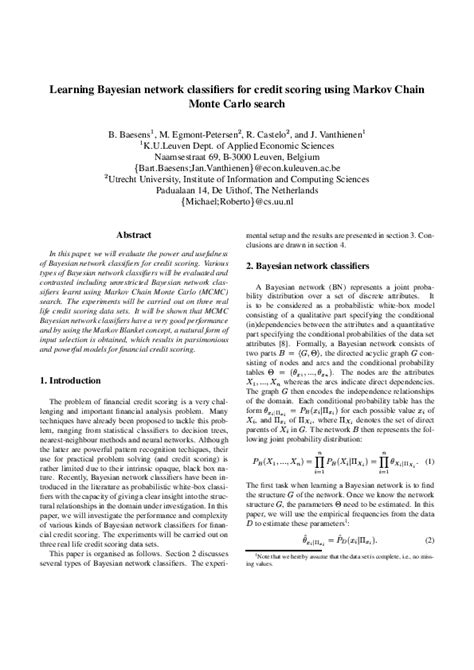 pdf learning bayesian network classifiers for credit scoring using