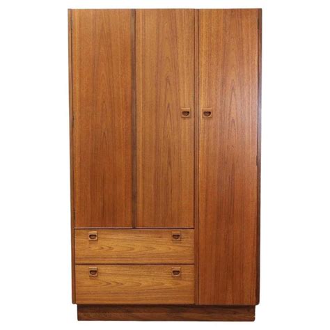 Danish Mid Century Modern Teak Wardrobe At 1stdibs