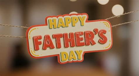 Happy Father S Day Retro Hanging Sign Stock Illustration Illustration