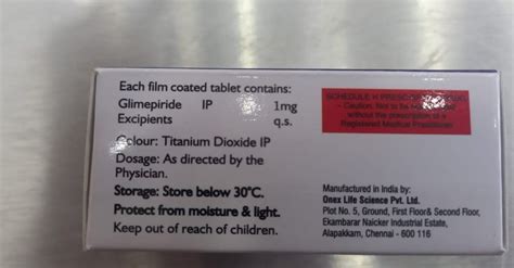 Glpe 1 Glimepride Tablets At Rs 30 Stripe Glimepiride Tablets In