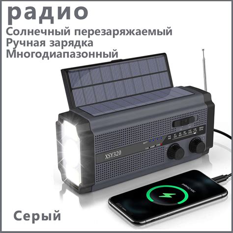 Портативный радиоприемник выживальщика на аккумуляторе Type C Fm приемник для тревожного