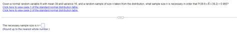 Solved Given A Normal Random Variable X With Mean 39 And