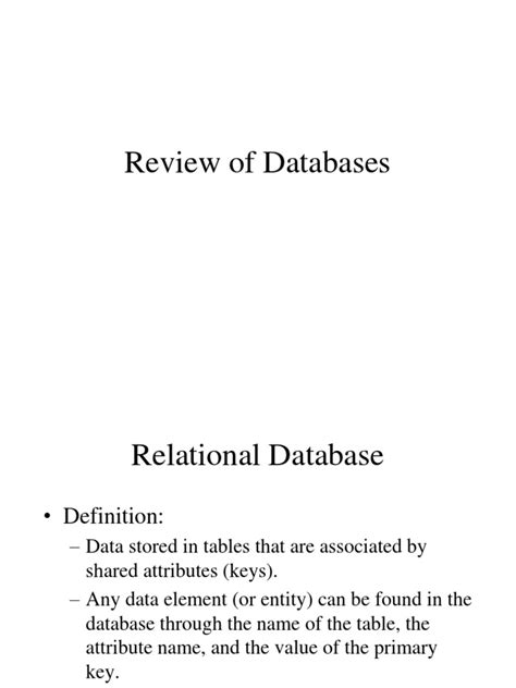 Pdf Databases Review Intro Dokumentips