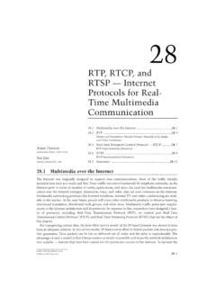 RTP RTCP And RTSP Internet Protocols For Real Time Rtp Rtcp And Rtsp Internet