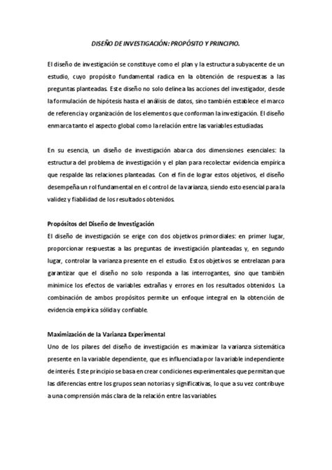 Resumen De Kerlinger Y Lee Cap 18 Diseno Y Proposito De La Investigacion Pdf