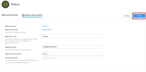 Criar Aplicação NodeJs pelo cPanel Domínios pt