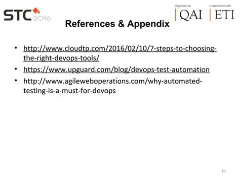 Stc 2016 Regional Round Ppt Automation Testing With Devops In Agile