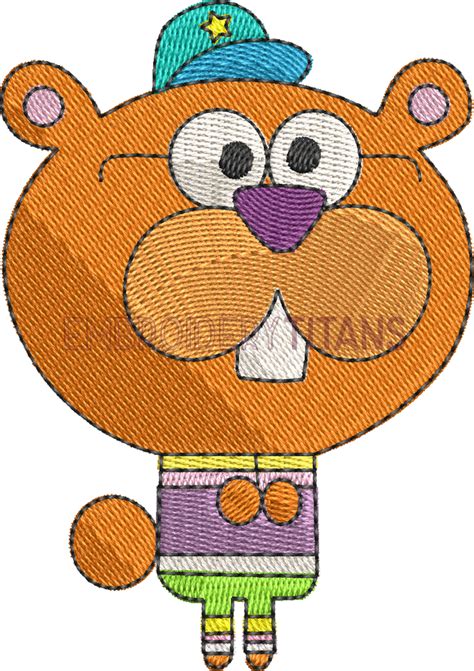 Eugene Hey Duggee Free Machine Embroidery Design Download In PES JEF VP Formats