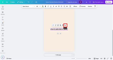 How To Add A Link In Canva Canva Tutorials