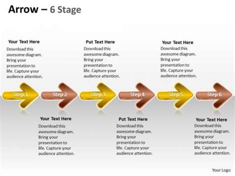 Consulting Diagram Linear Flow Arrow Business Finance Strategy Development