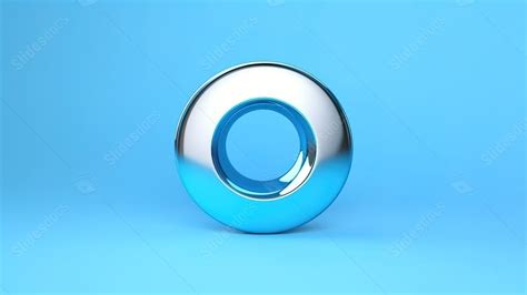 Unadorned Isolated D Rendering Of An Internet Browser Symbol On Blue