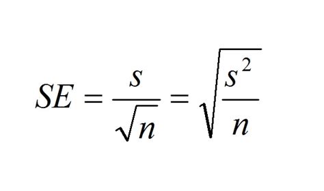 Standard Error Equation