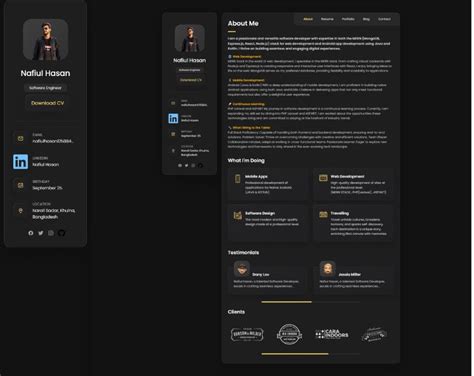 Nafiul Hasan On Linkedin Project Personal Portfolio University Porject Full Stack Single Page