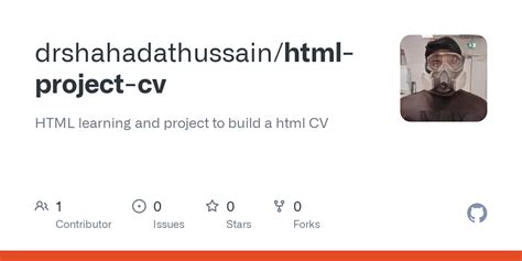 Github Shahadat Hussainhtml Project Cv Html Learning And Project To Build A Html Cv