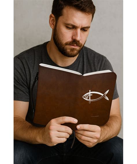 Ichthys Infinity Symbol Bible Cover Christian Faith Goods