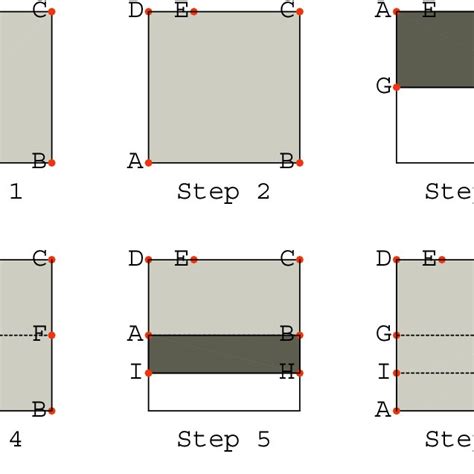 Trisecting An Angle By Origami Steps 1 6 Download Scientific Diagram