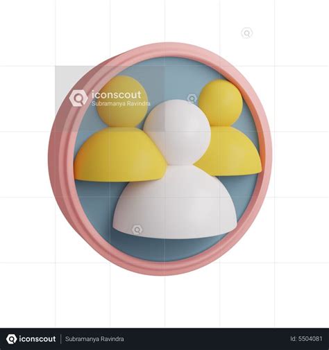 premium multiple user 3d icon download in png obj or blend format