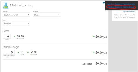 iladan understanding azureml web services pricing