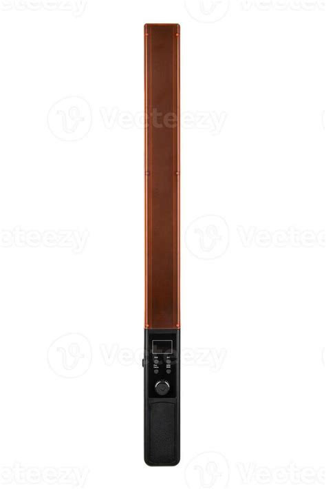 A Black Handled LED Panel With A Rectangular Design Featuring Tiny Bulbs Protected By A Clear