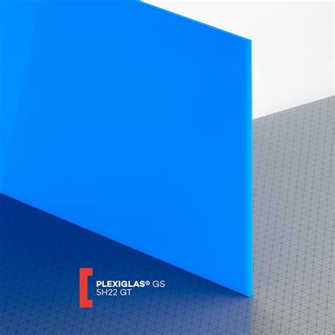 Plexiglas® Gs Acrylglas Platte Farbig Blau 5h22 4 Zweiseitig