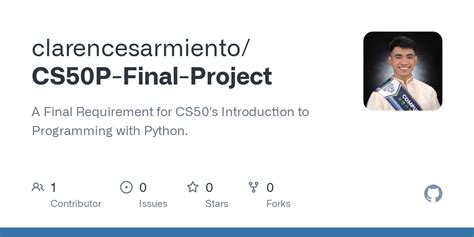 github clarencesarmiento cs50p final project a final requirement for