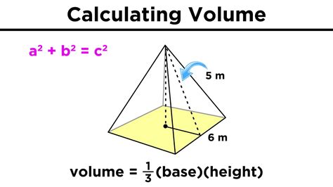 calculate the volume of a triangle
