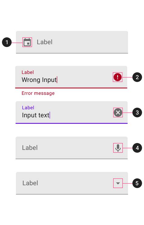 Text Fields Material Design