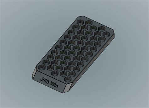 🏹 243 Win Reloading Block・ Obj File For 3d Printing・cults