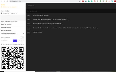 React Native Expo Does Not Show The Tunnel Ready Message Anymore Stack Overflow