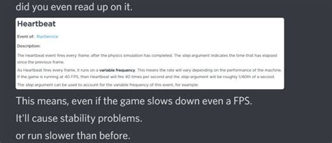 Heartbeat Is Worse Than While True Do Wait Scripting Support