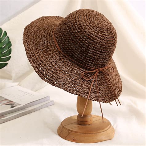 Nmnitkp Sun Hats For Women Cool Floppy Big Beach Straw Hats For Women