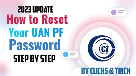 How To Reset Your UAN PF Password Step By Step Guide 2023 YouTube