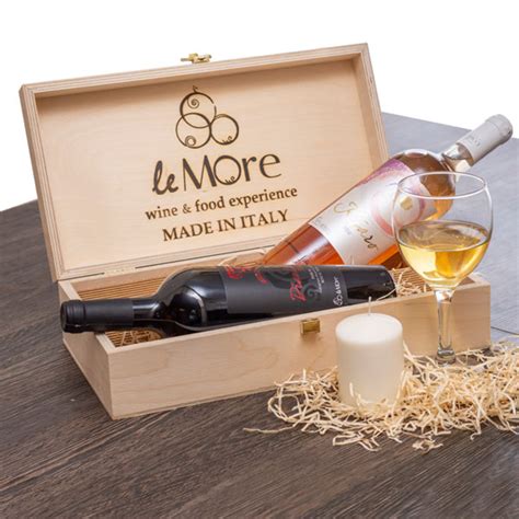 Бутикова Подаръчна Кутия за две бутилки Италиански Вина Ле Море България