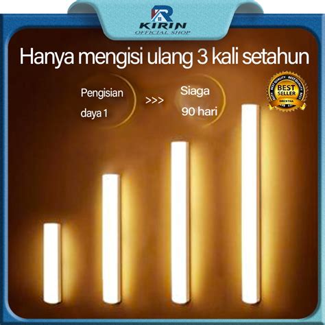Jual Lampu Sensor Gerak Magnetic Motion Sensor Lampu Stick Panjang Led Lampu Tidur Led Tombol