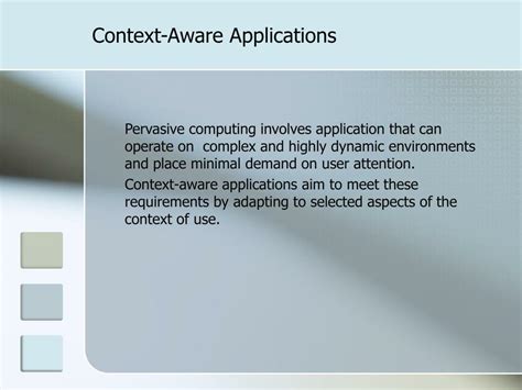Ppt Developing Context Aware Pervasive Computing Applications Models And Approach Powerpoint