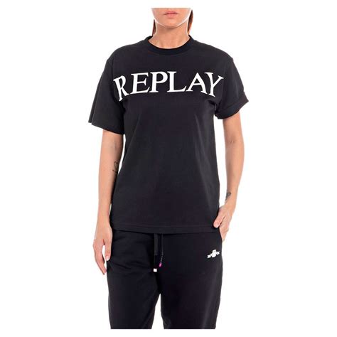 REPLAY MAJICA ŽENSKA CRNA RW3698 098 Pantera