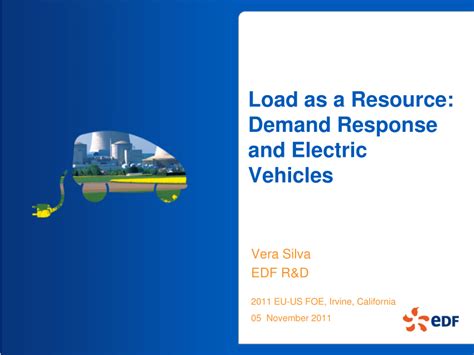 Pdf Load As A Resource Demand Response And Electric Vehicles