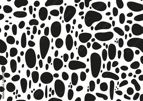 Dalmatian Print Seamless Pattern Animal Spot Skin Texture Absract