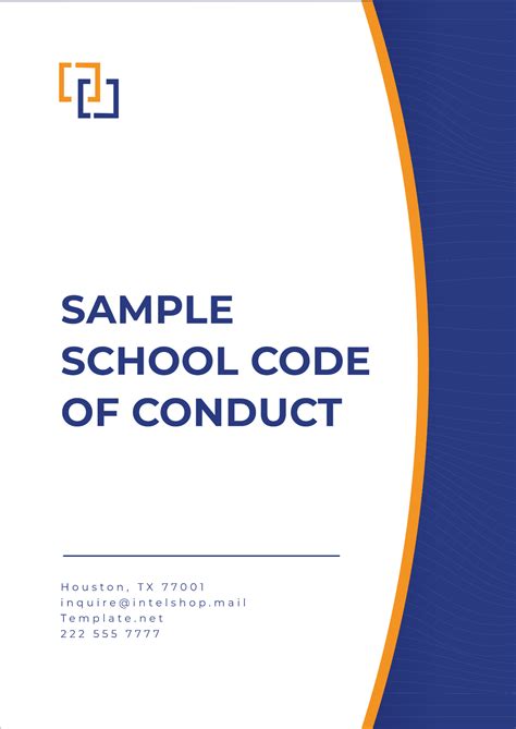 Free Code Of Conduct Templates And Examples Edit Online And Download