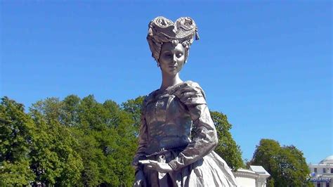 Живые скульптуры в Санкт Петербурге 2017 Youtube